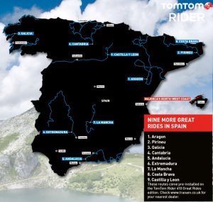 Spain Map - Adventure Bike Rider