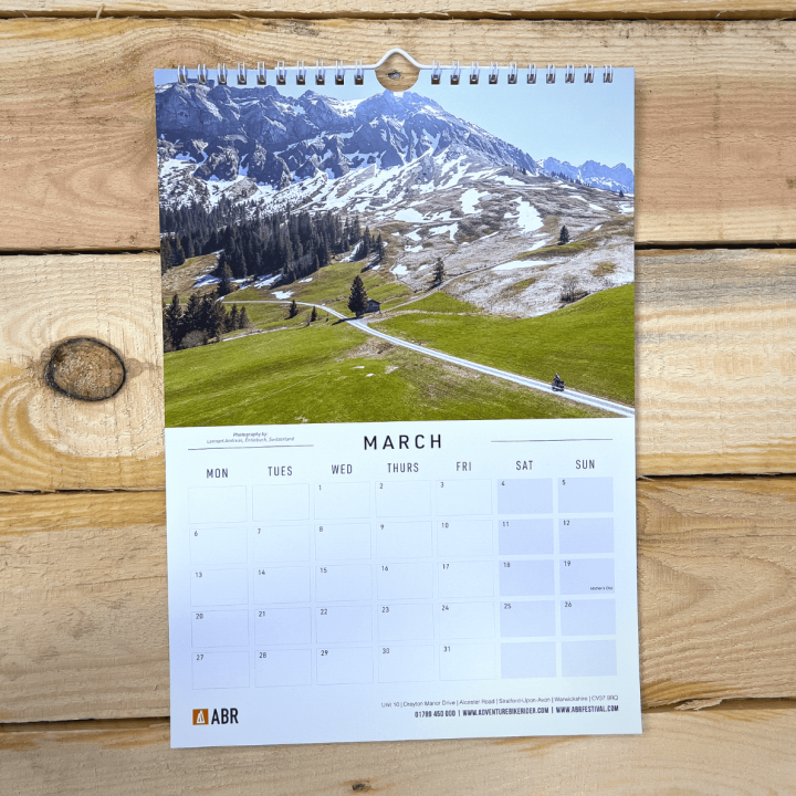 Inside the ABR Calendar: January - March - Adventure Bike Rider